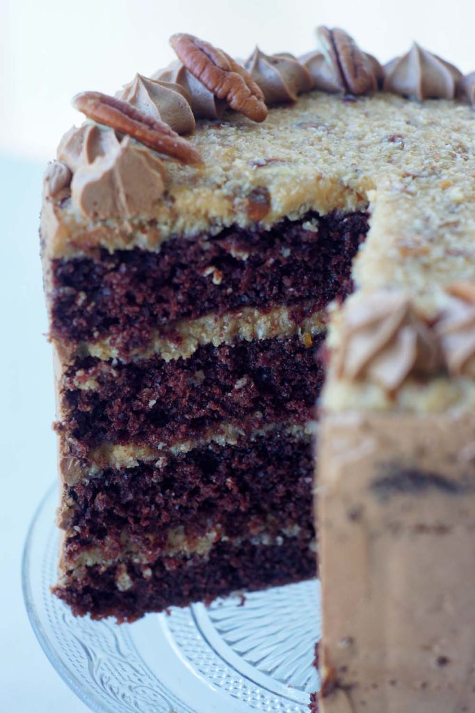 German Chocolate Cake (Schokokuchen "German") | USA kulinarisch