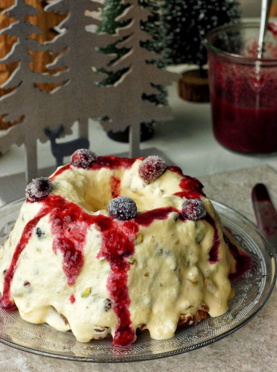 #xmasboom: White Chocolate Cranberry Ice Bomb | USA kulinarisch