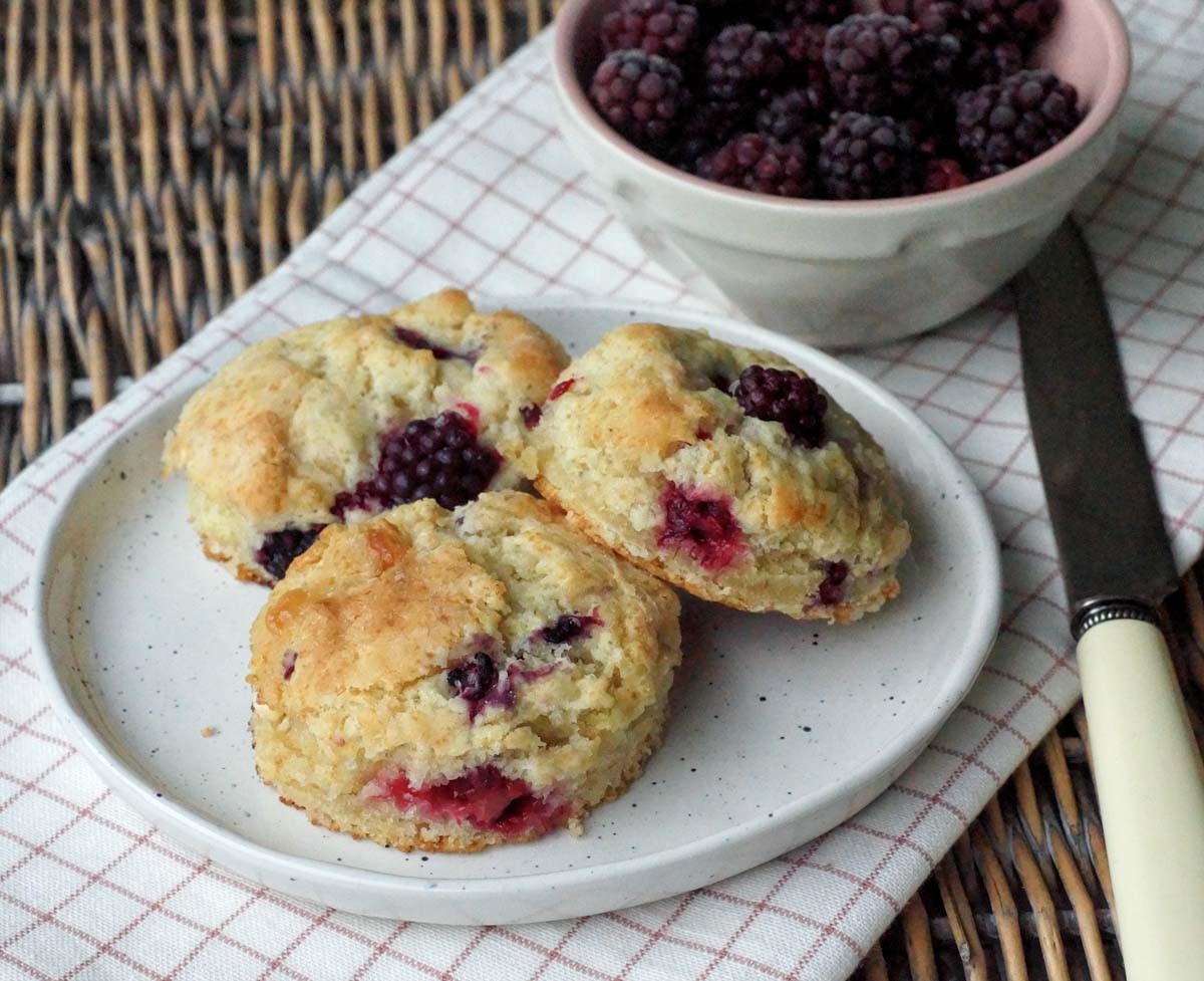 White Chocolate Blackberry Scones | USA kulinarisch