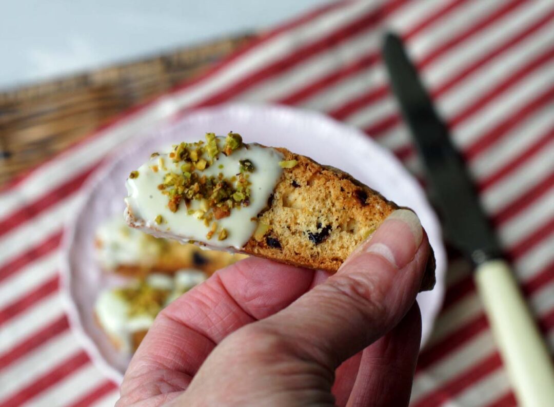 Pistachio Cranberry Biscotti (Tag der Pistazie) | USA kulinarisch